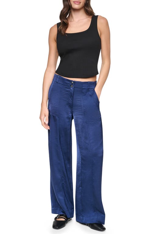 DKNY DKNY Wide Leg Glazed Pants